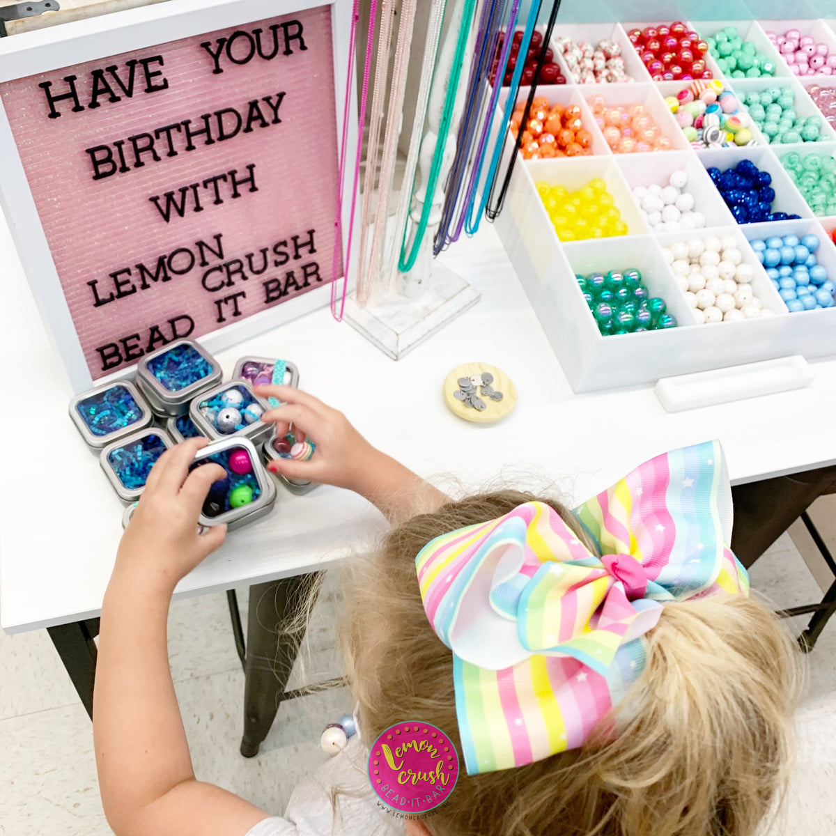 Birthday Party Custom Bead Mix – Lemon Crush Bead It Bar