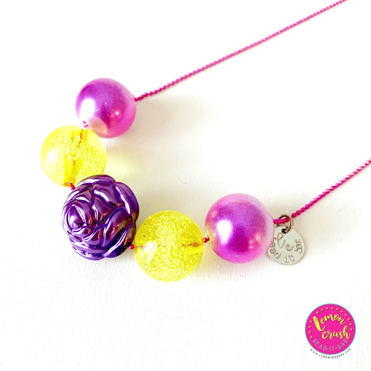 Create Your Own Necklace – Lemon Crush Bead It Bar